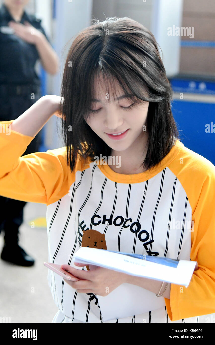 Chinese singer and actress Ju Jingyi of Chinese girl group SNH48 is ...