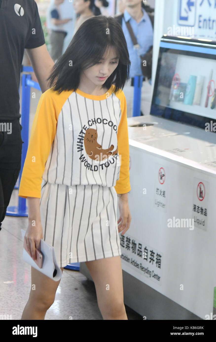 Chinese singer and actress Ju Jingyi of Chinese girl group SNH48 is ...