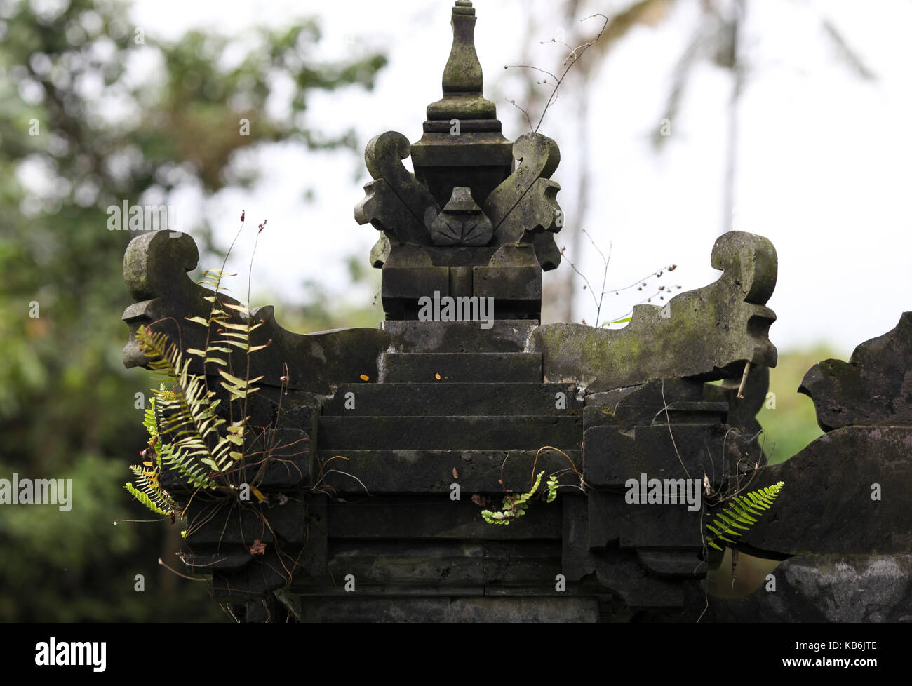 The architectural element of the Hindu Temple, Bali Island, Indonesia ...