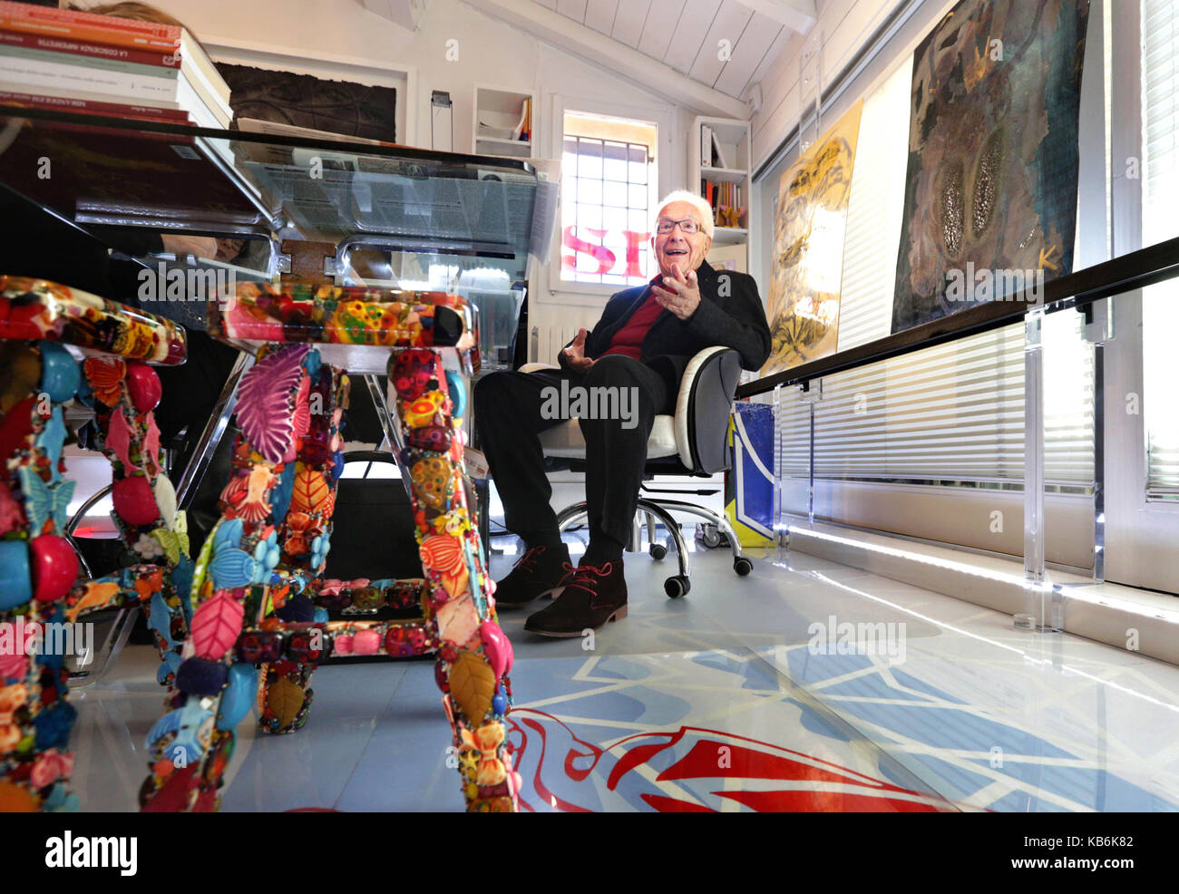 Marino Golinelli born in 1920, a pharmaceutical entrepreneur (Alfa ...