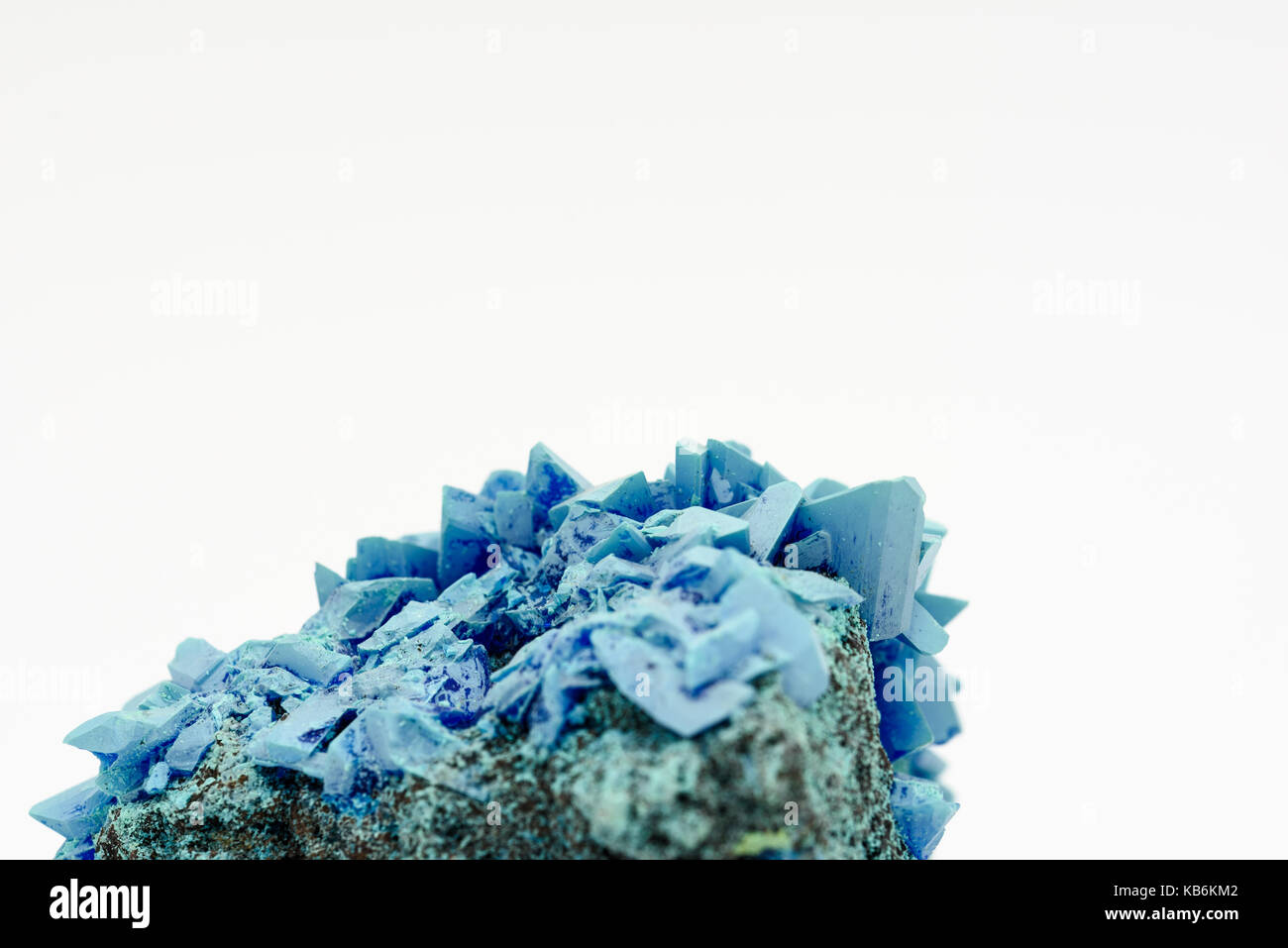 Crystals in the rock. Aquamarine Stock Photo - Alamy