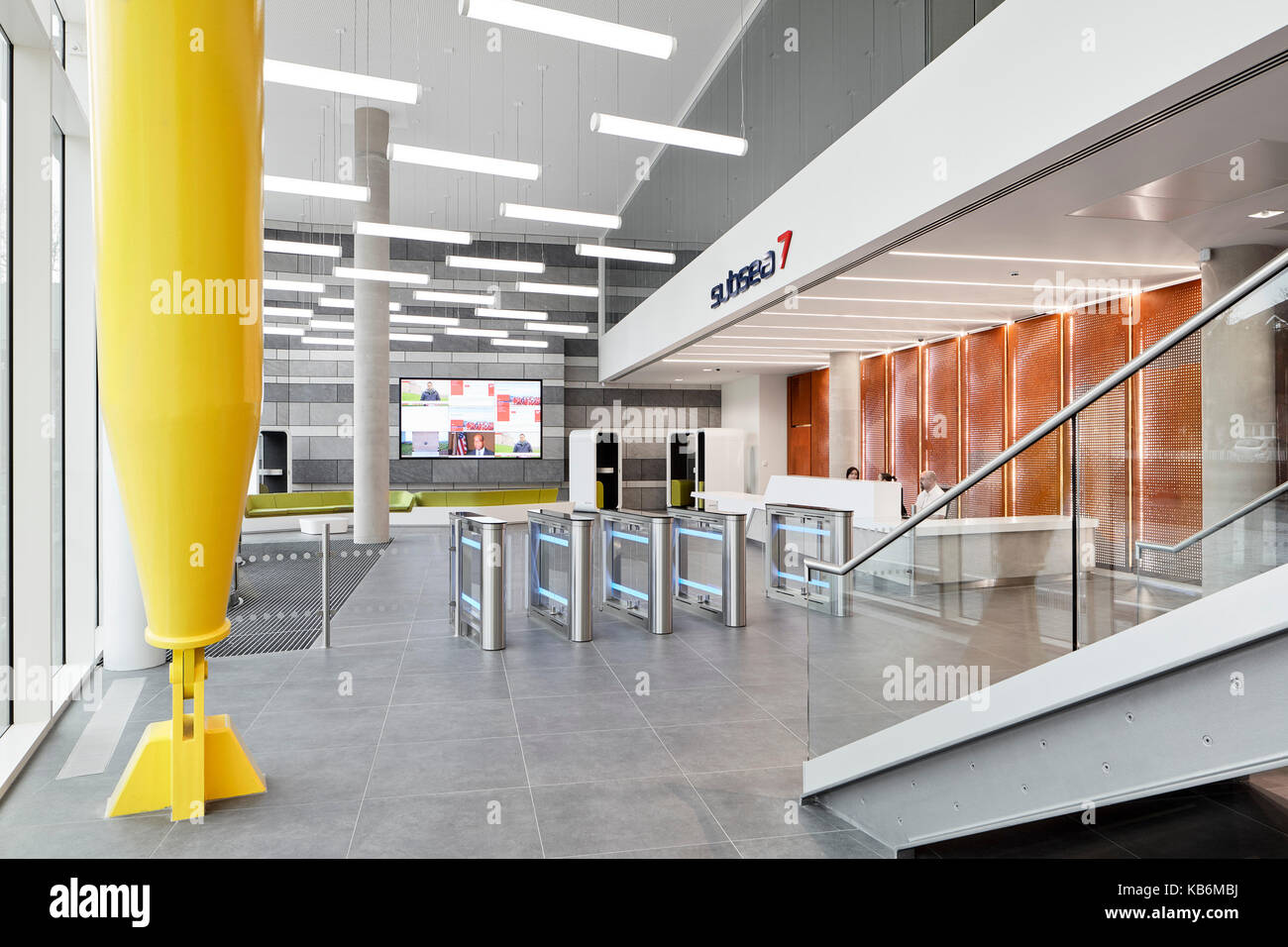 Angled view of reception with stairs in foreground. 40 Brighton Rd ...