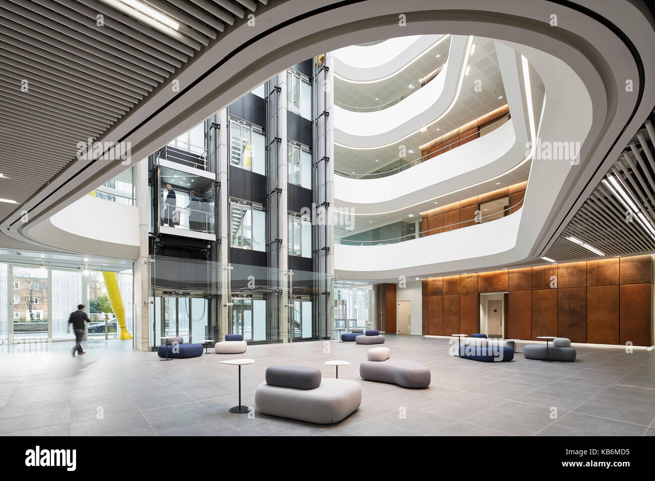 Angled view of atrium ground floor. 40 Brighton Rd, Sutton, United ...