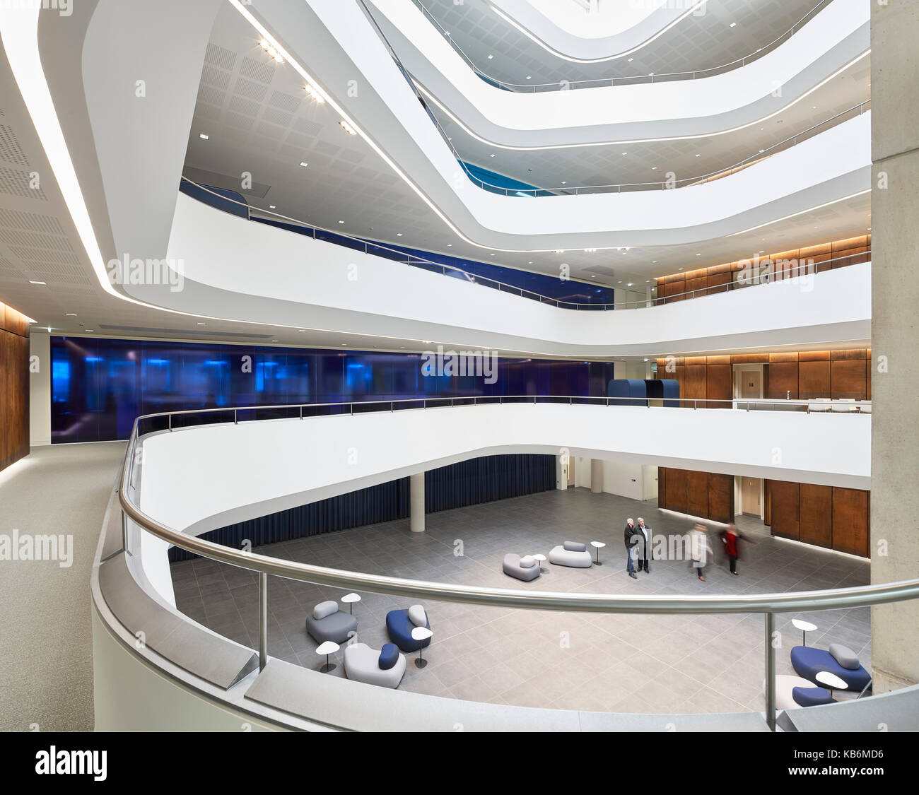 Angled view of atrium from 2nd floor. 40 Brighton Rd, Sutton, United ...