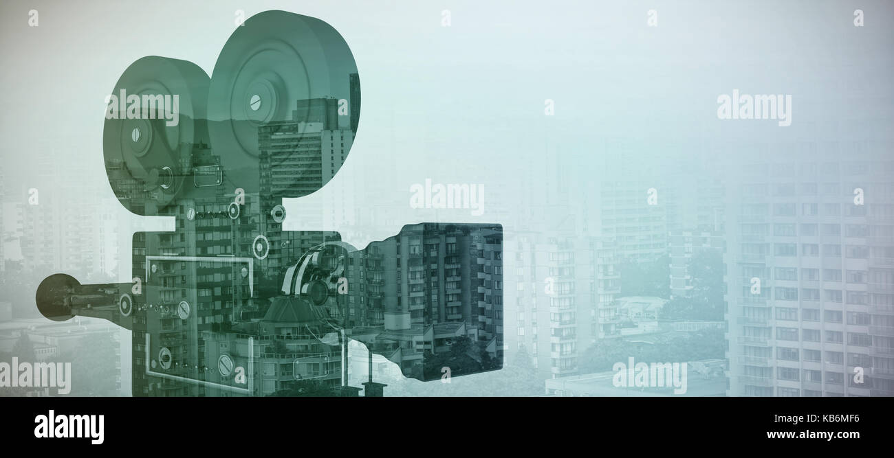 Black television camera on white background Stock Photo - Alamy