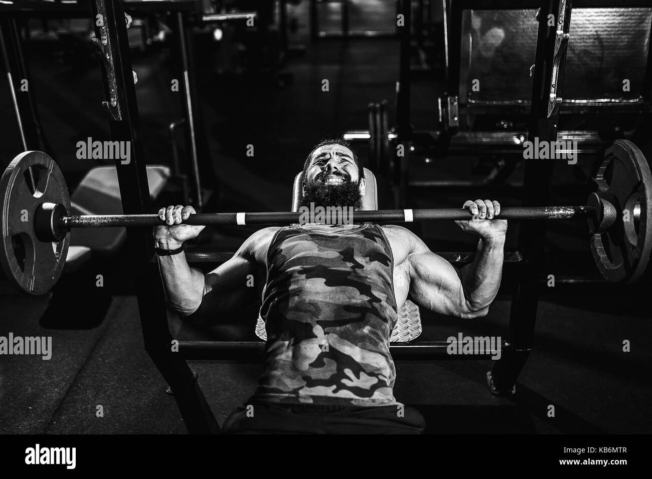 Young fitness people doing Black and White Stock Photos & Images - Alamy