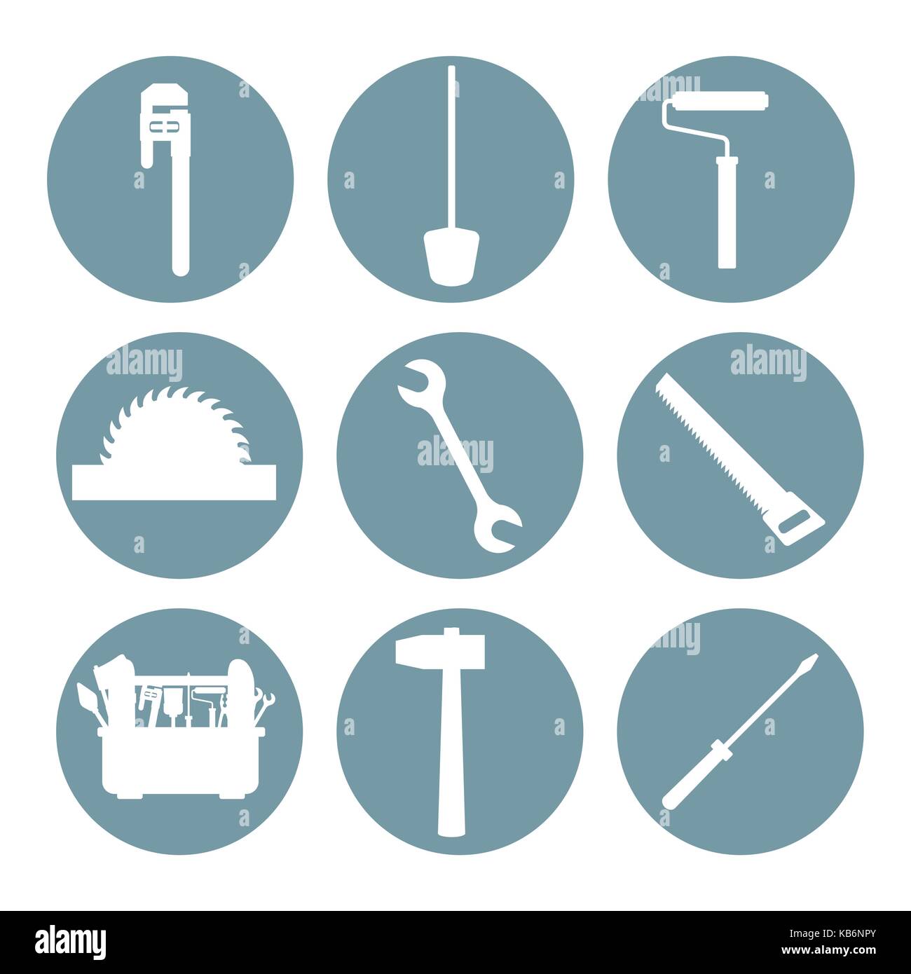 Construction tools icons set Vector Ilustration icon urban Stock Vector ...