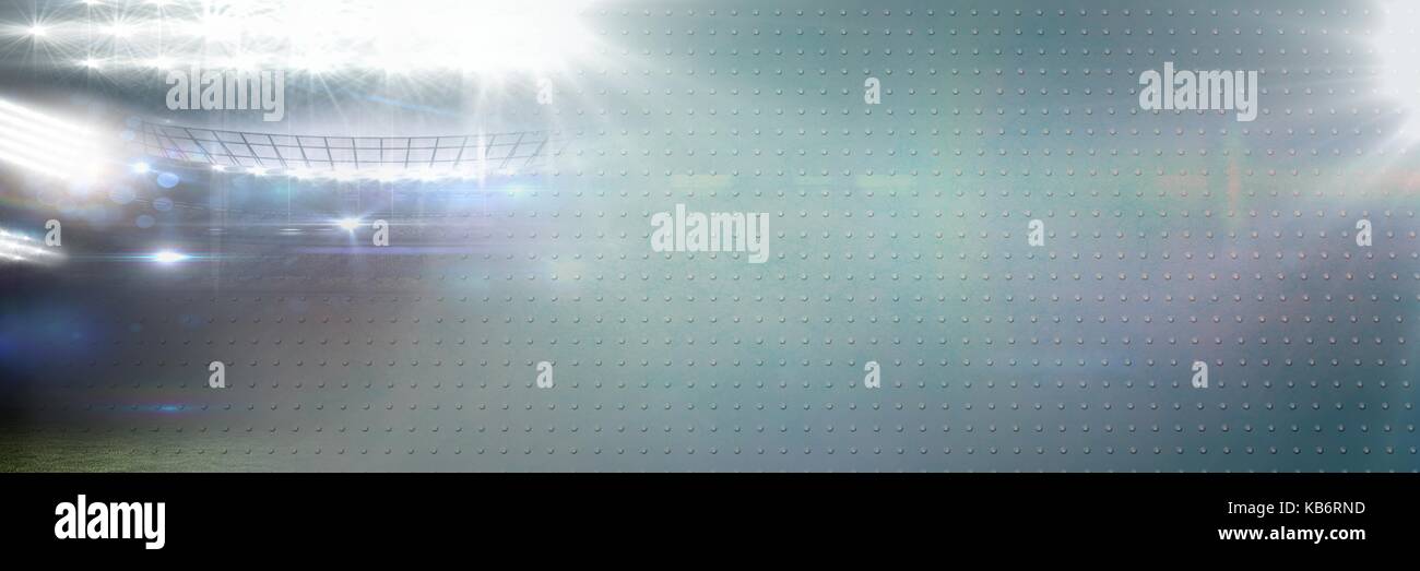 Digital composite of Sports stadium lights transition effect Stock ...