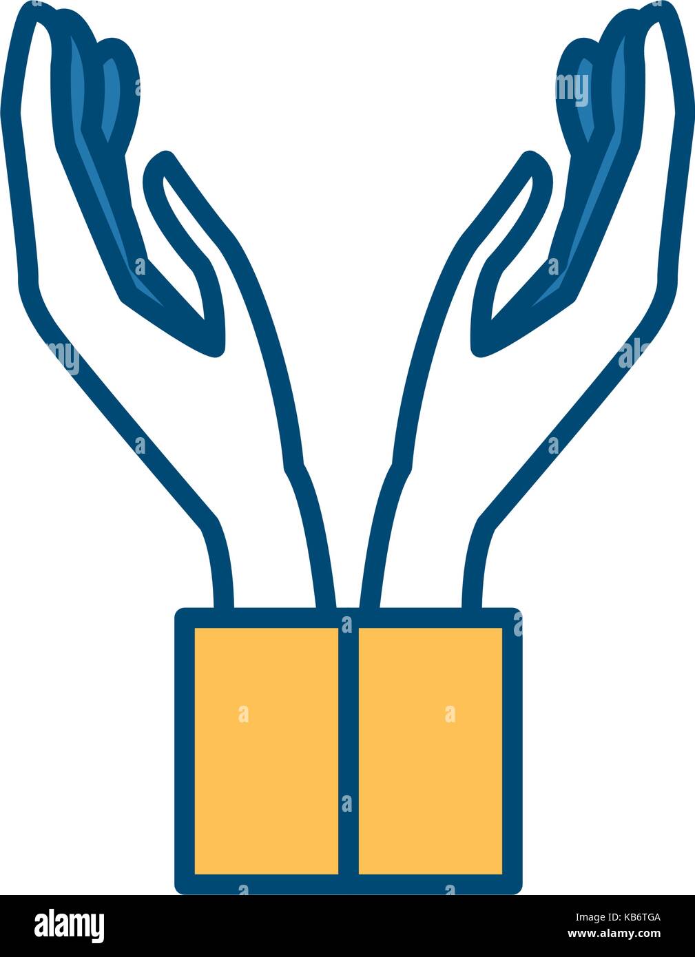 Hand with palm open Stock Vector Image & Art - Alamy