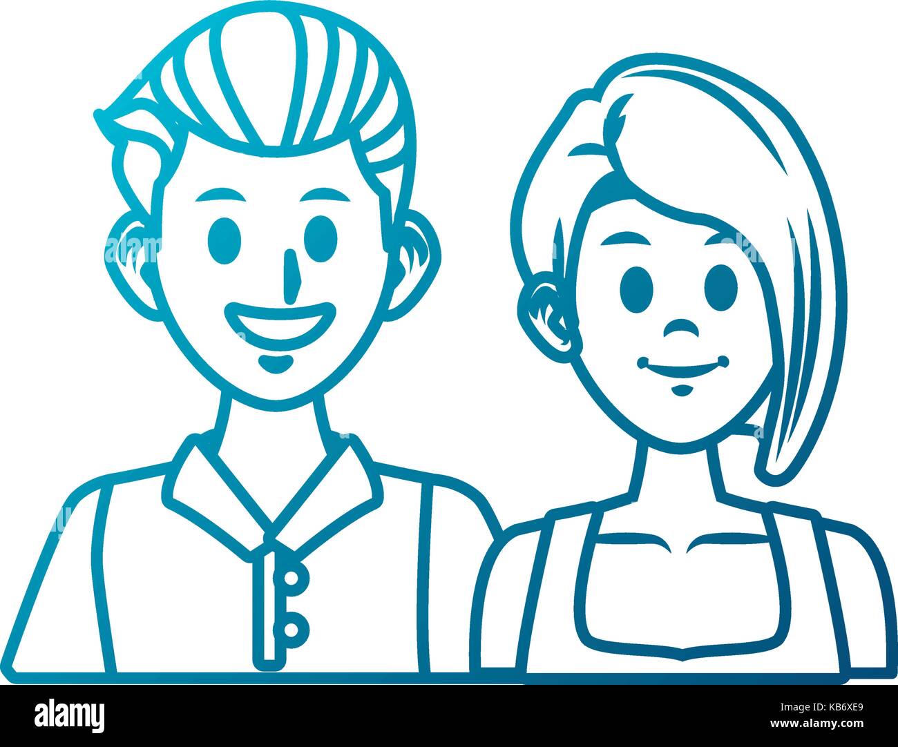 Young couple cartoon Stock Vector Image & Art - Alamy
