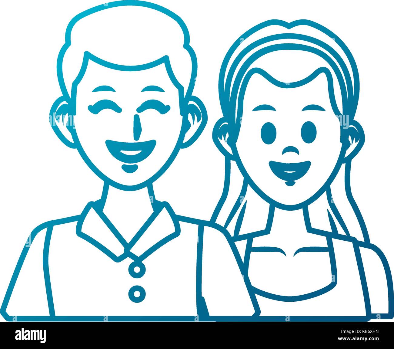 Young couple cartoon Stock Vector Image & Art - Alamy