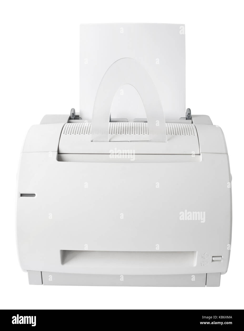 printer isolated on white background, front view Stock Photo - Alamy