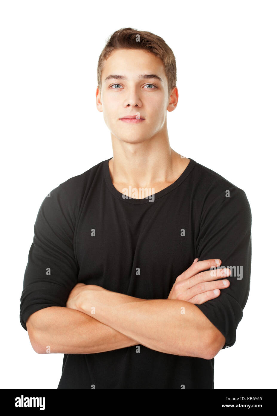 Man standing with folded hands hi-res stock photography and images - Alamy