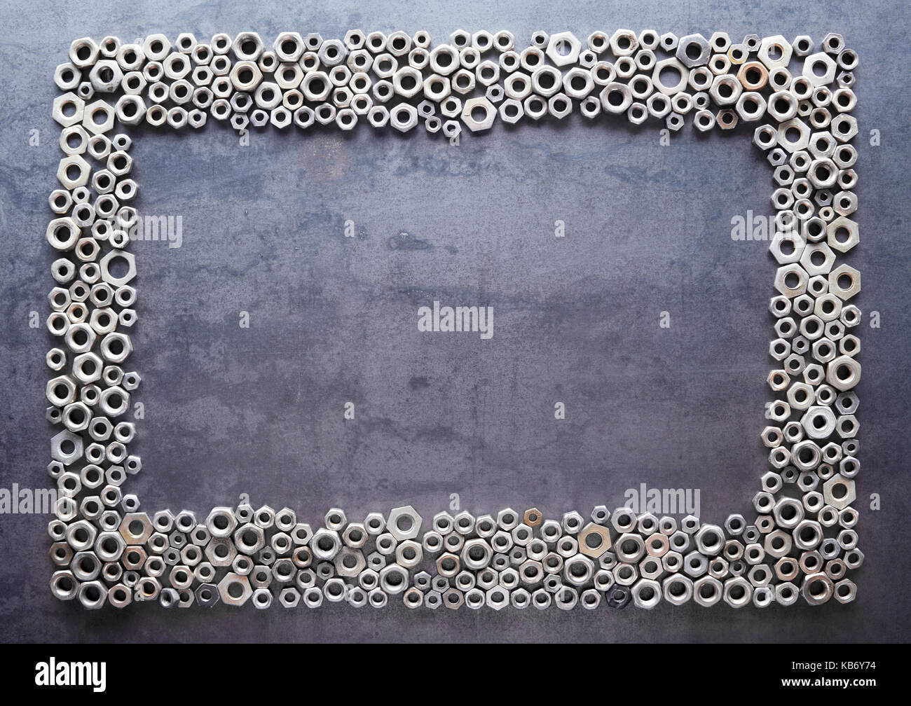 assorted nuts frame on metal texture background Stock Photo - Alamy