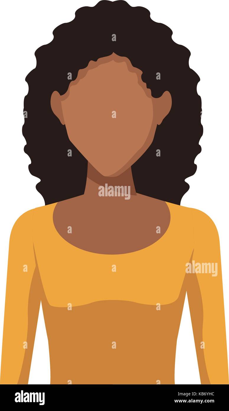 Young woman afro avatar hi-res stock photography and images - Alamy
