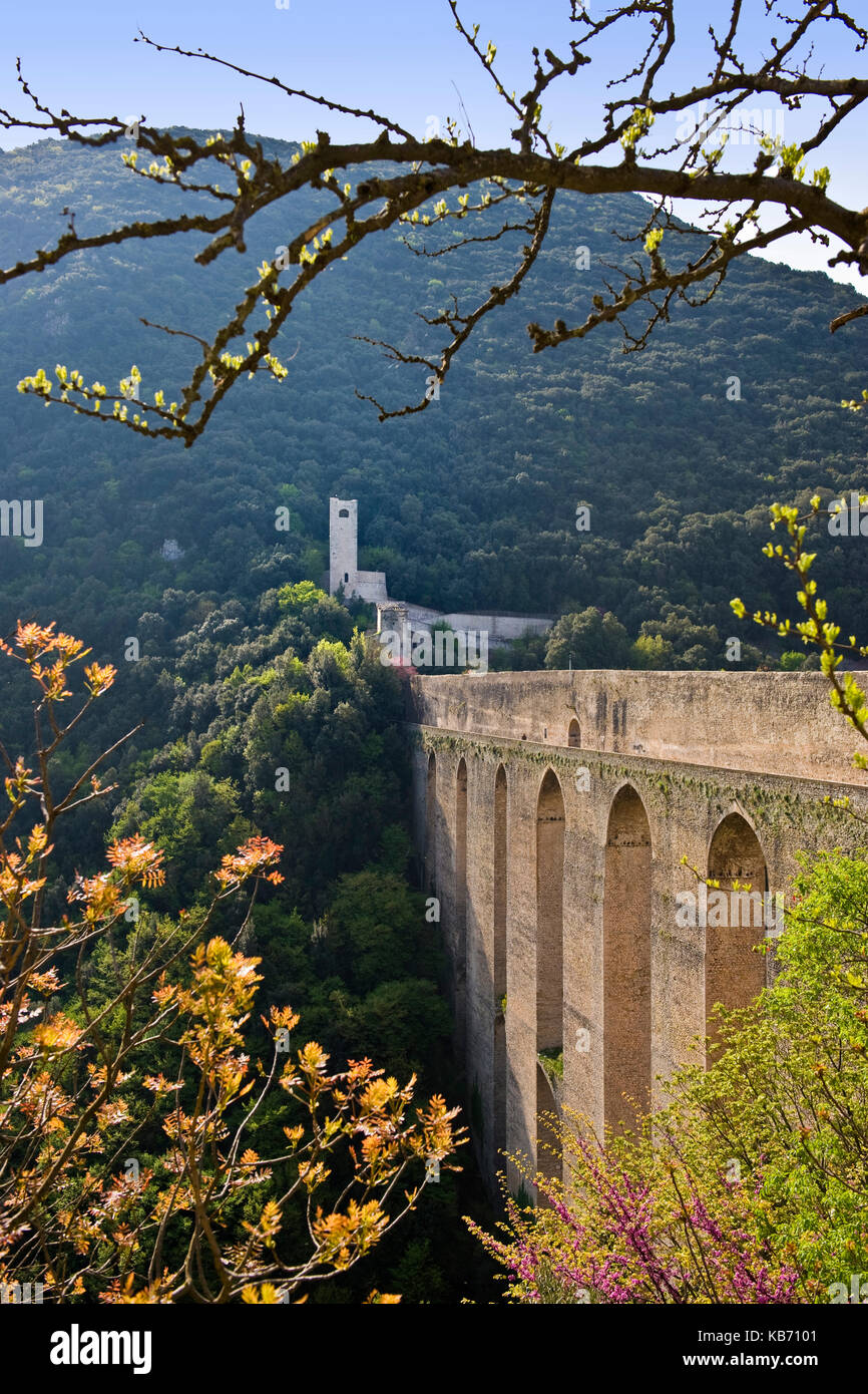Bridge of the towers, Spoleto, Perugia province, Umbria Stock Photo - Alamy