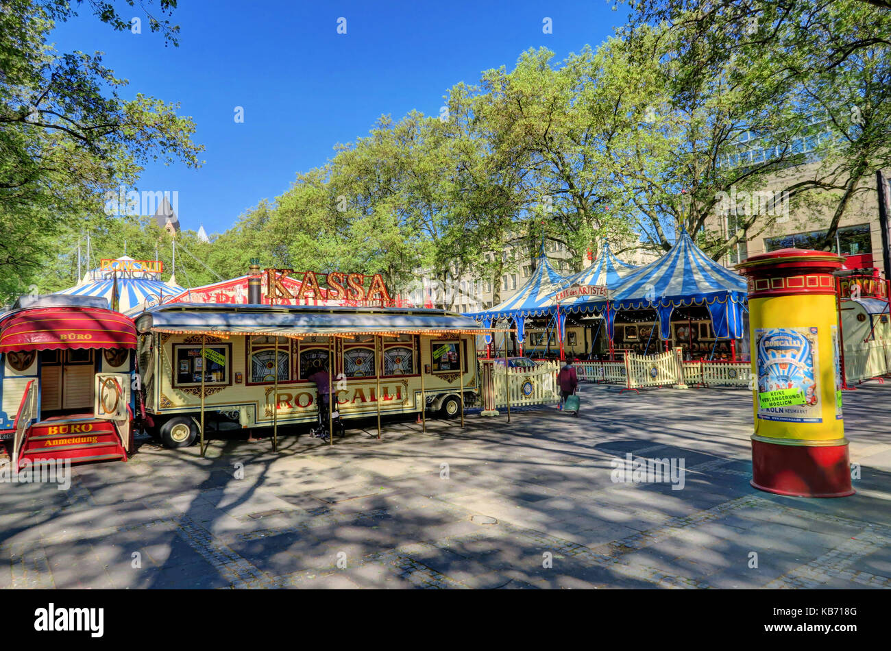 COLOGNE, GERMANY - MAY 8 : Roncalli circus in a park on May 8, 2016 ...