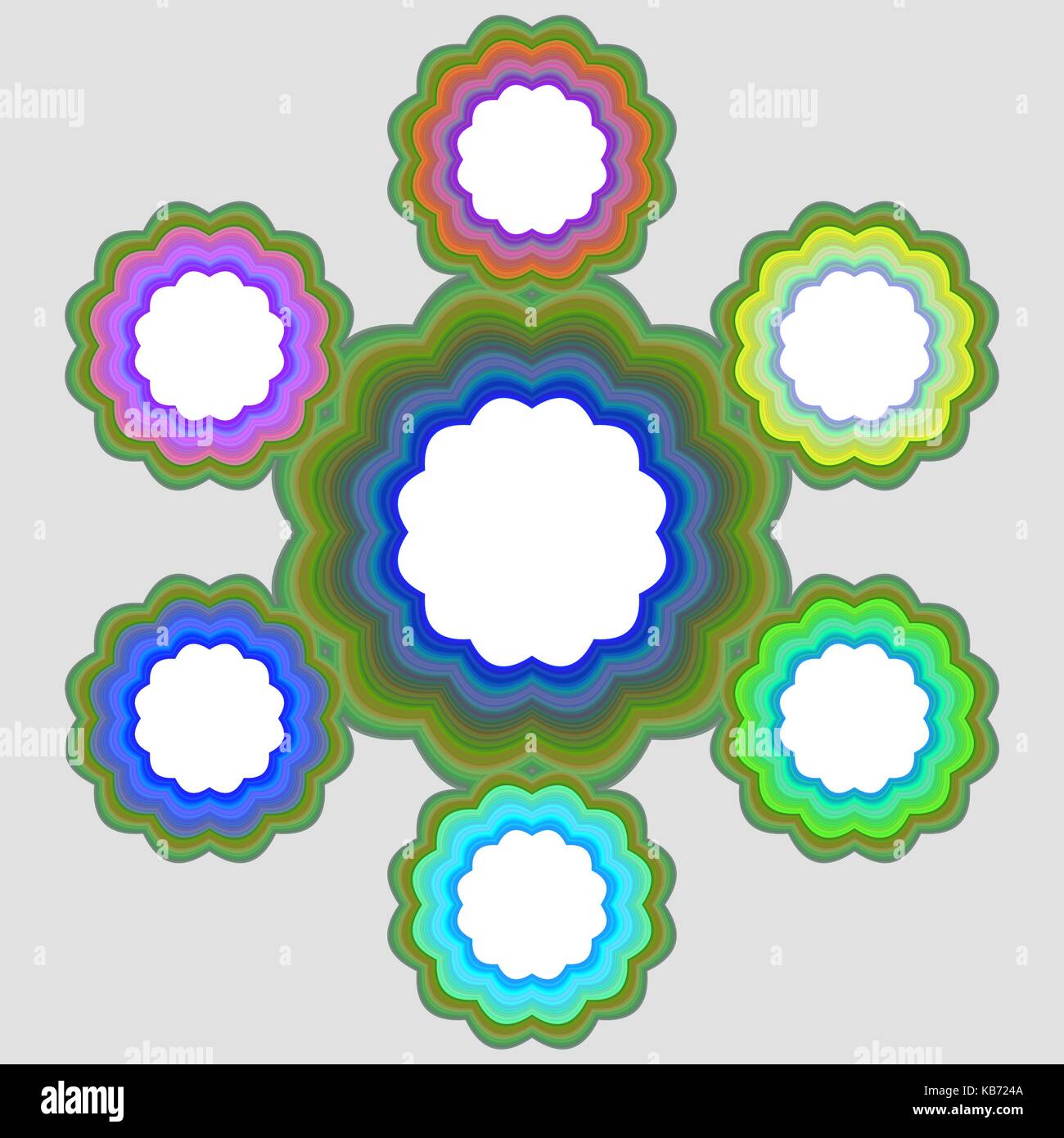 Six part circular infographic element design Stock Vector Image & Art ...