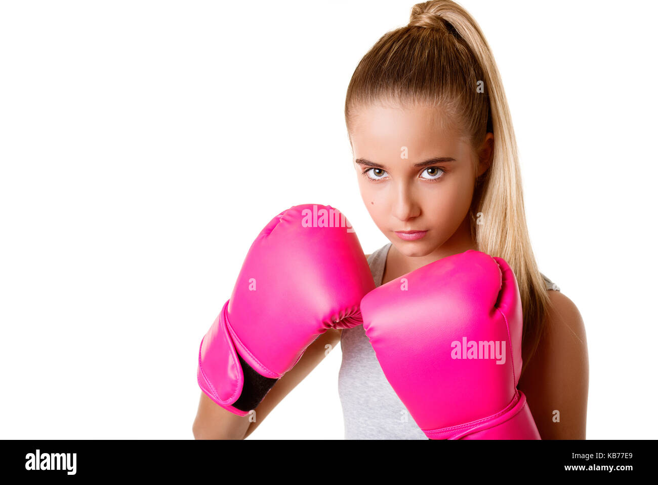 Teen boxing gloves hi-res stock photography and images - Alamy