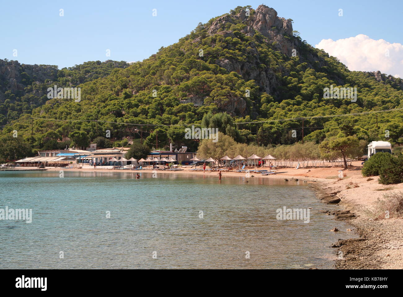 Loutraki lake, Corinth, Greece Stock Photo - Alamy