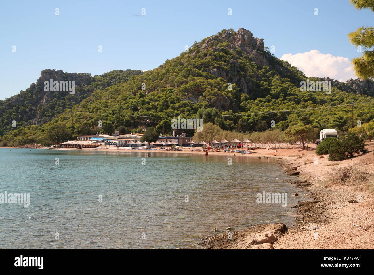Loutraki lake, Corinth, Greece Stock Photo - Alamy
