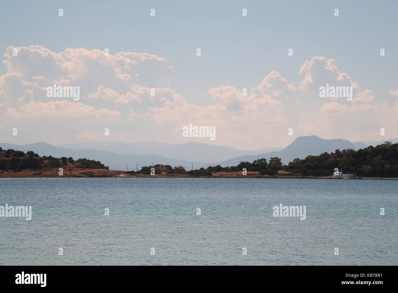 Loutraki lake, Corinth, Greece Stock Photo - Alamy
