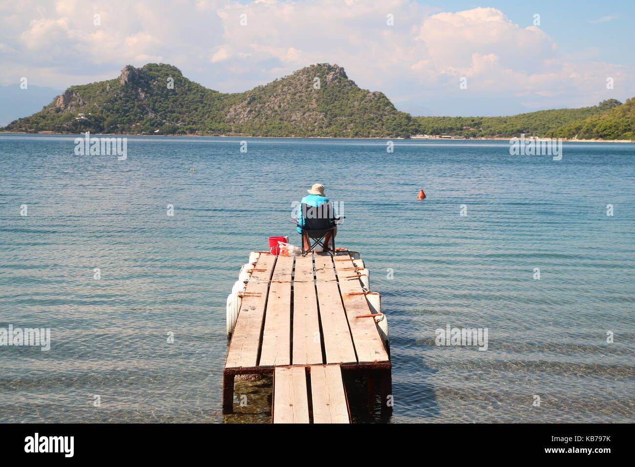 Loutraki lake, Corinth, Greece Stock Photo - Alamy