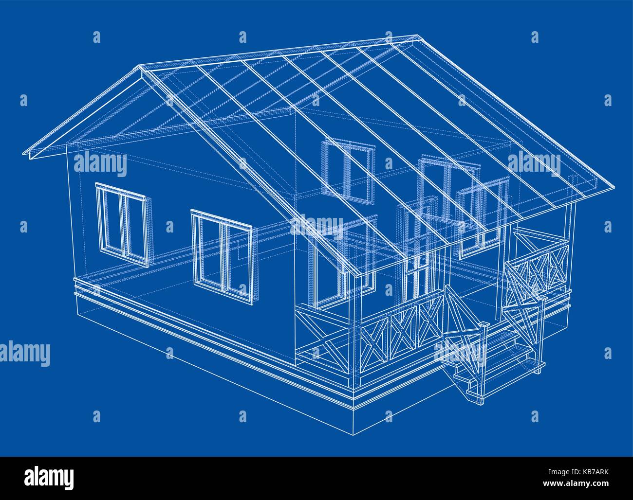 Private House Sketch Vector Stock Vector Image And Art Alamy