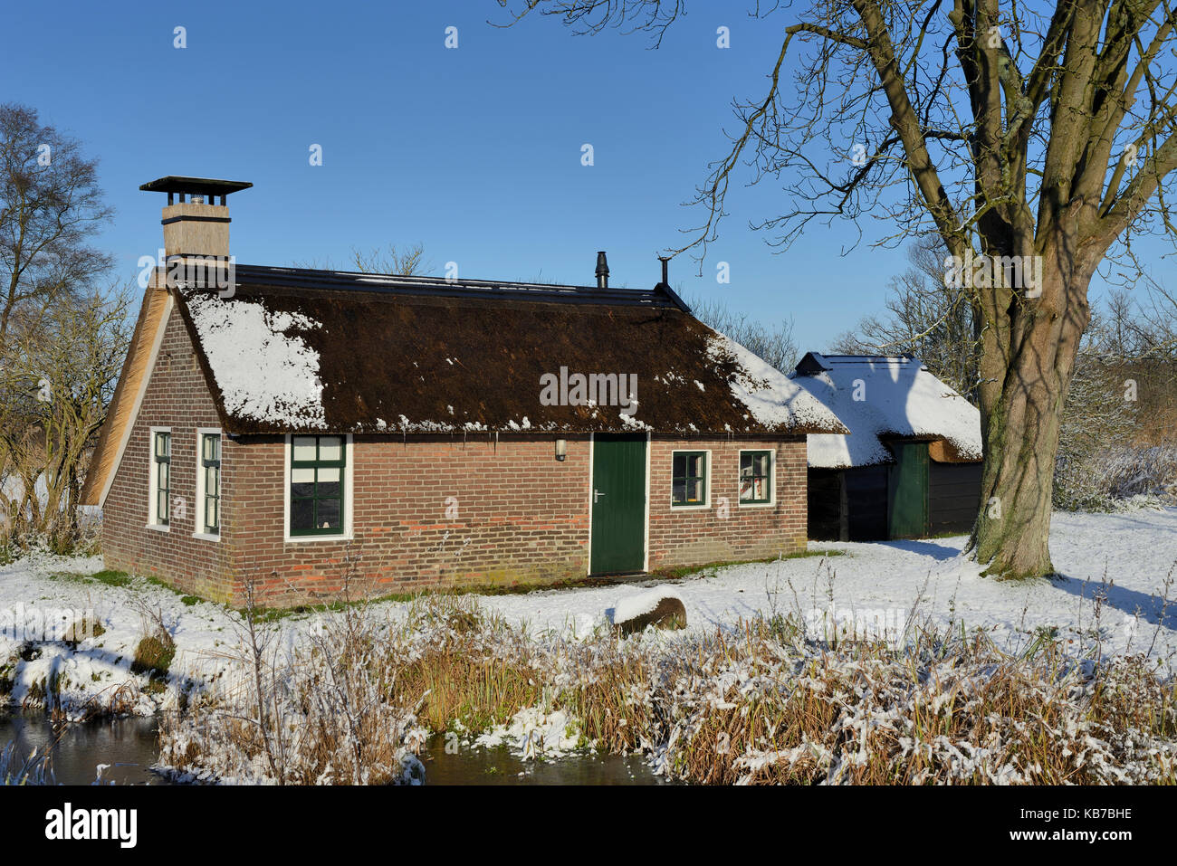 Olde peat-bog workers house, nowadays in use for recreation purposes ...