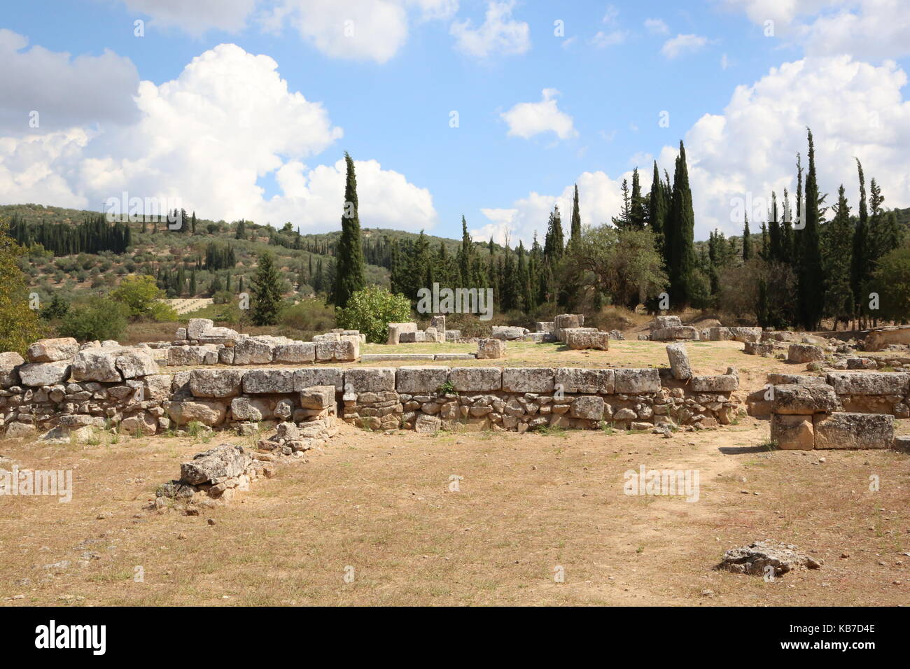 Nemea, Greece, Ancient Nemea Stock Photo - Alamy