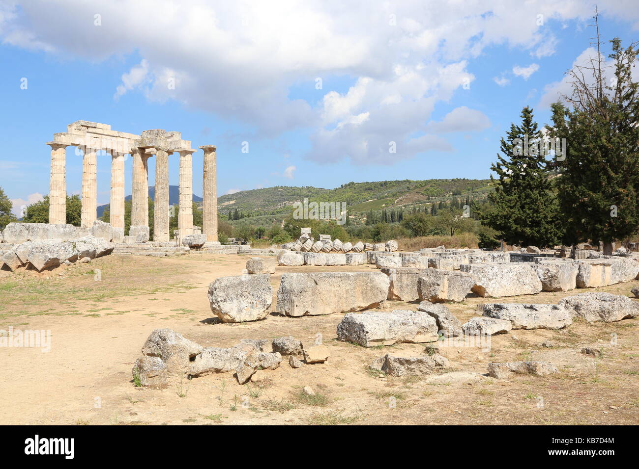 Nemea, Greece, Ancient Nemea Stock Photo - Alamy