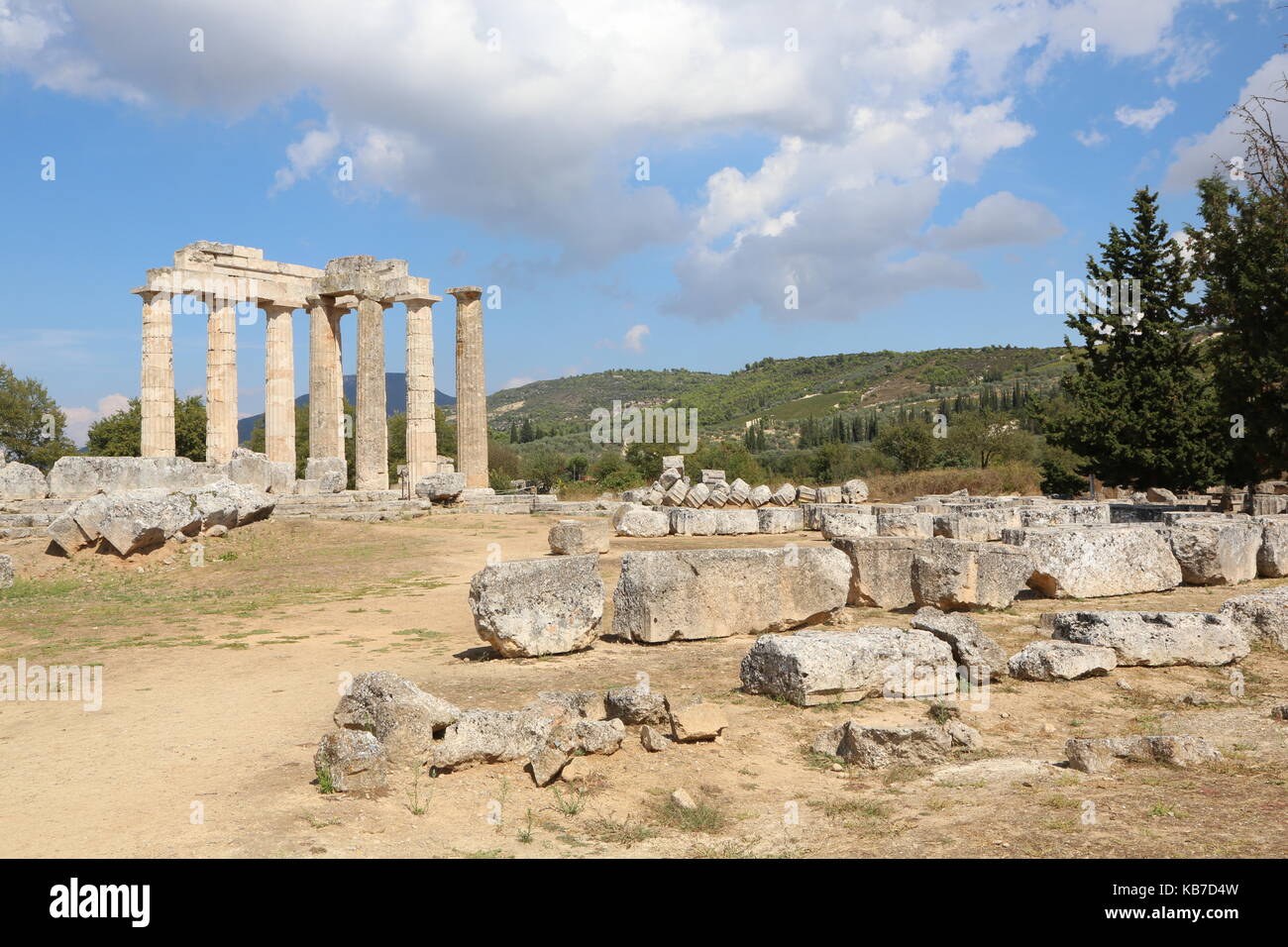 Nemea, Greece, Ancient Nemea Stock Photo - Alamy