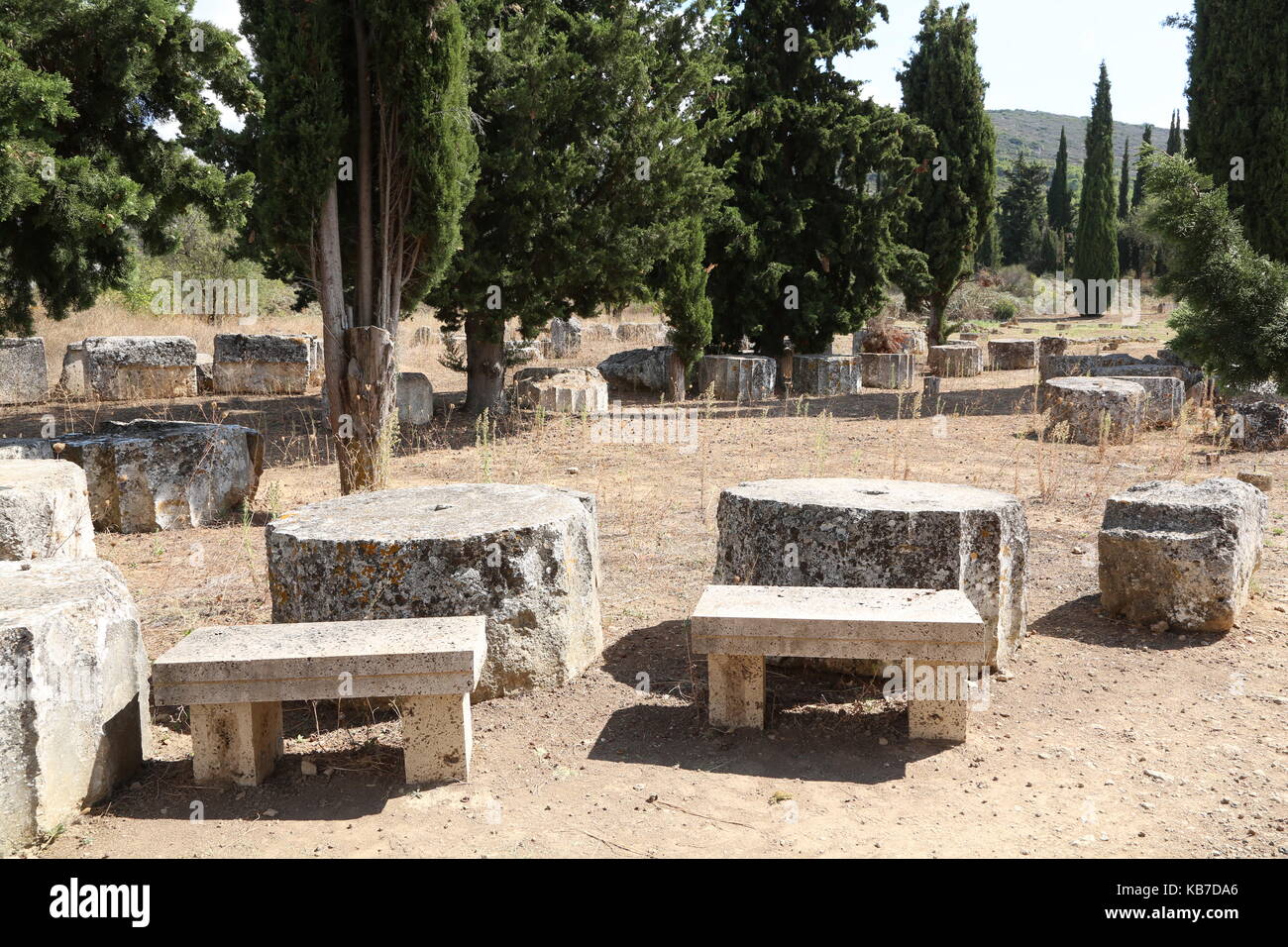 Nemea, Greece, Ancient Nemea Stock Photo - Alamy