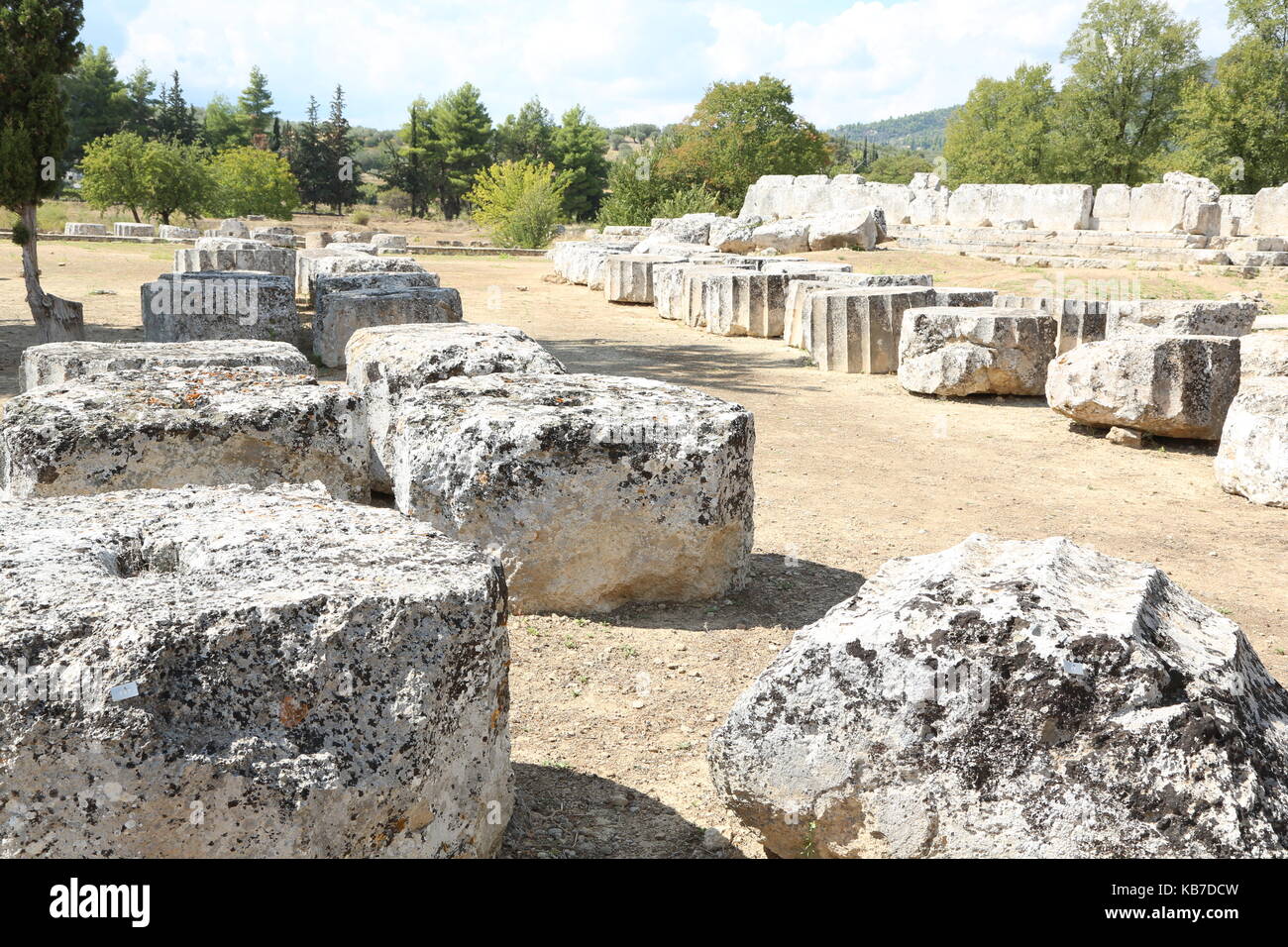 Nemea, Greece, Ancient Nemea Stock Photo - Alamy