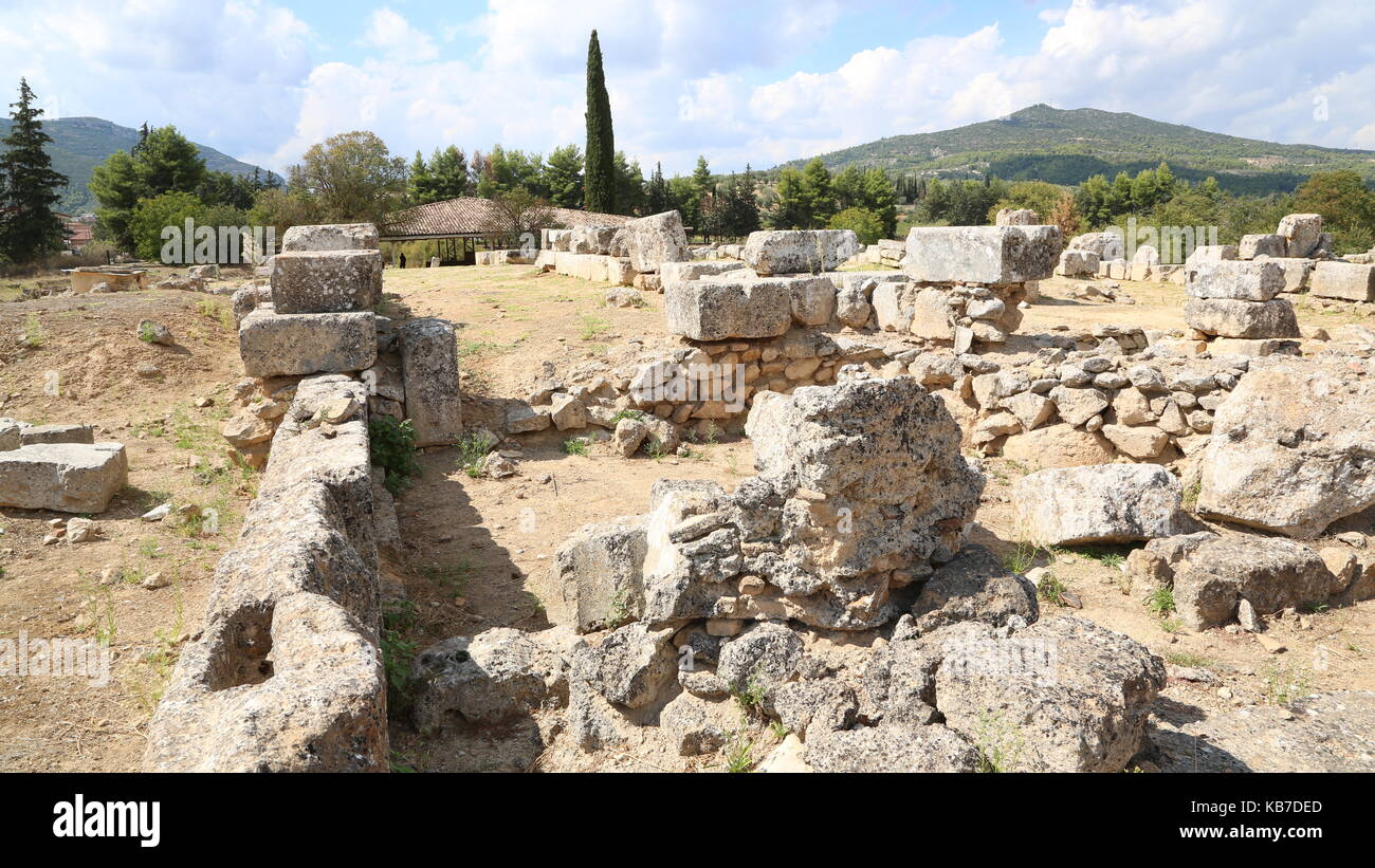 Nemea, Greece, Ancient Nemea Stock Photo - Alamy