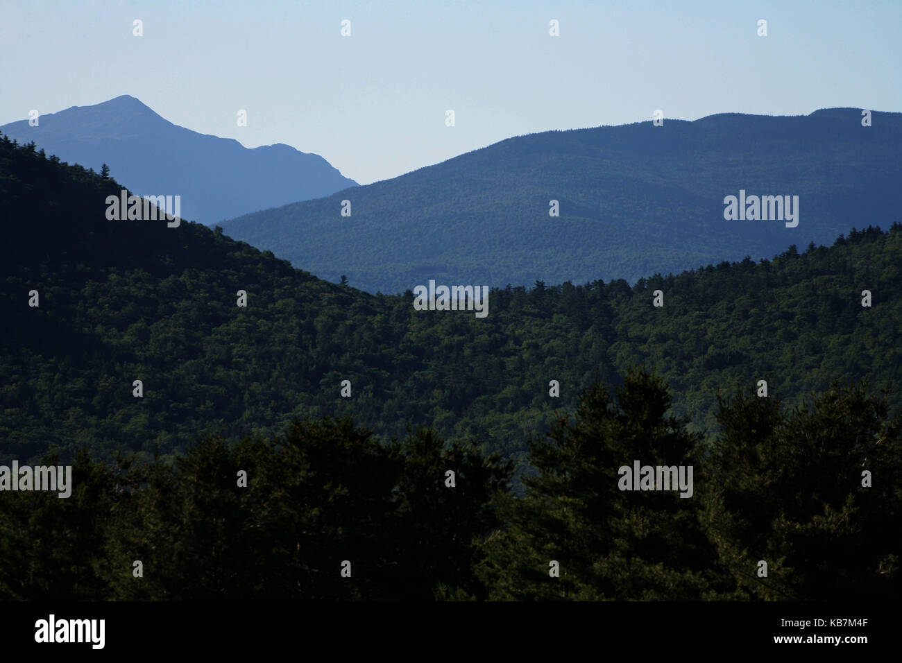 a beautiful mountain scene in Maine, USA Stock Photo - Alamy