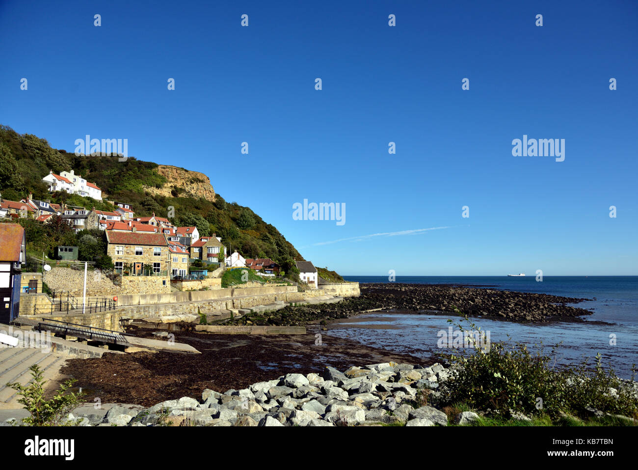 A sweeping, sheltered bay and charming red roofed cottages, Runswick ...