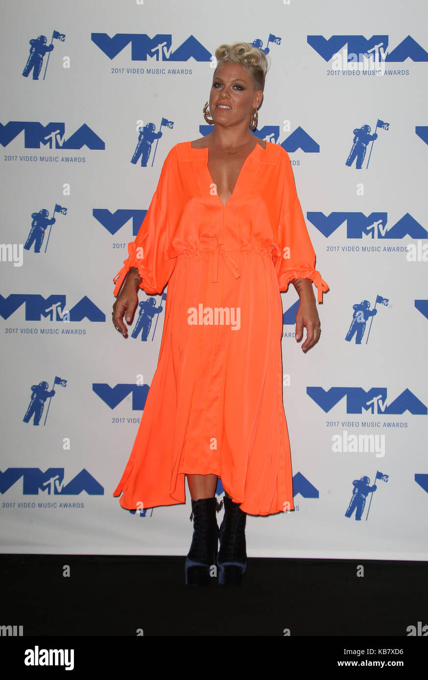 MTV Video Music Awards (VMA) 2017 Press Room, held at the Forum in ...