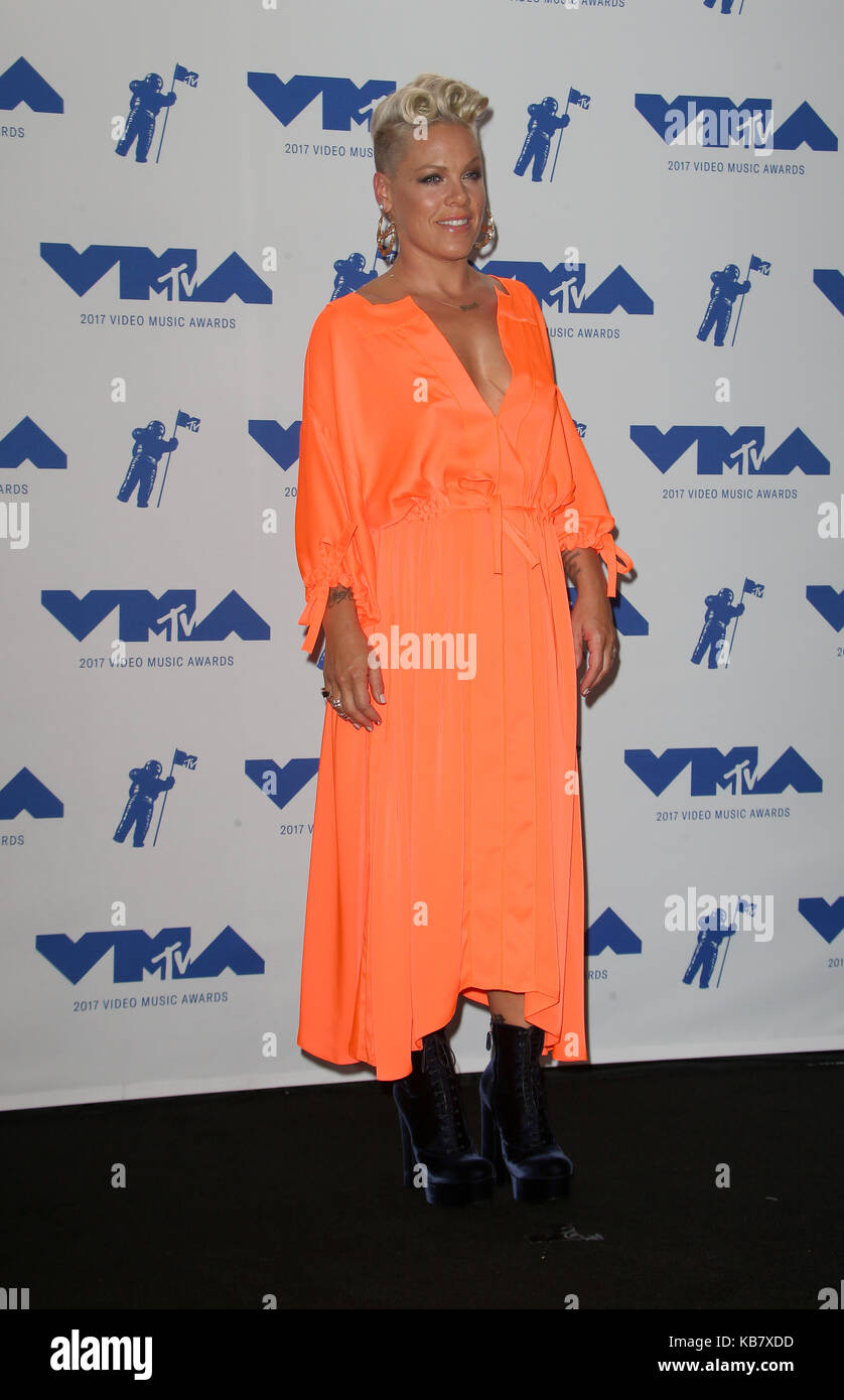 MTV Video Music Awards (VMA) 2017 Press Room, held at the Forum in ...