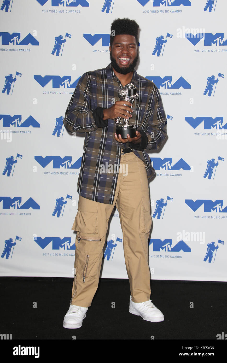 MTV Video Music Awards (VMA) 2017 Press Room, held at the Forum in ...