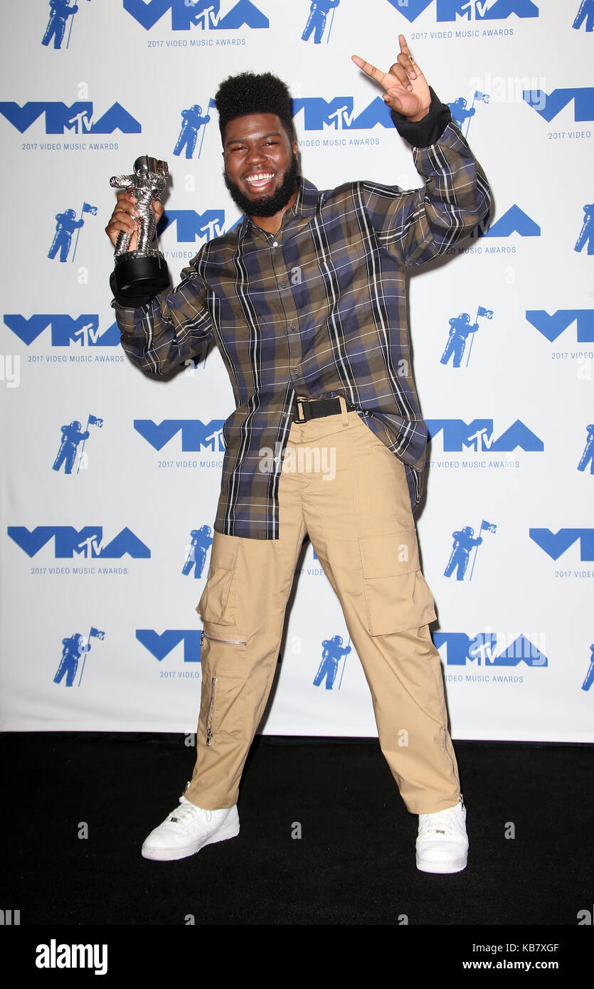 MTV Video Music Awards (VMA) 2017 Press Room, held at the Forum in ...