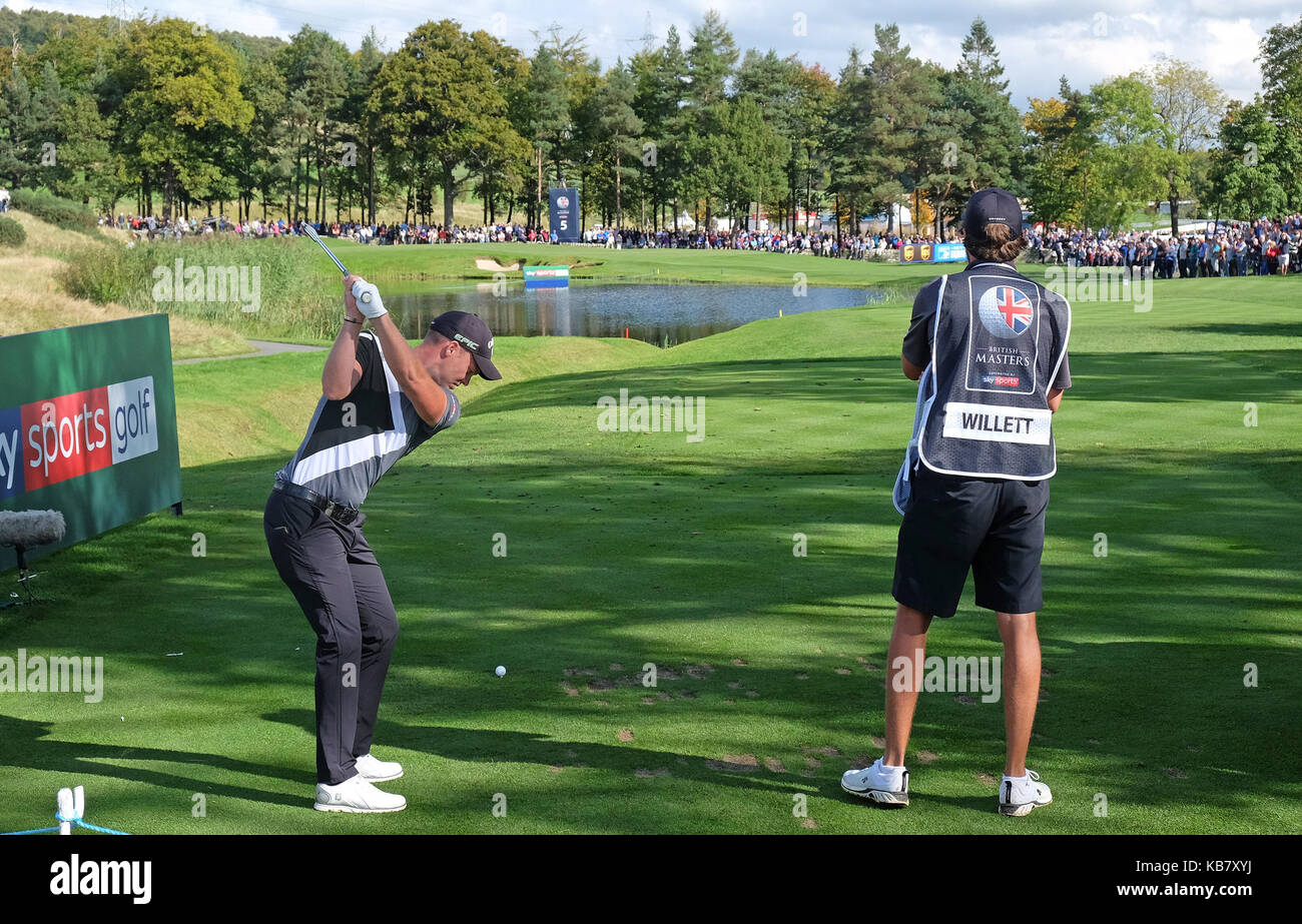 England's Danny Willett tees off on the 5th during day one of the ...