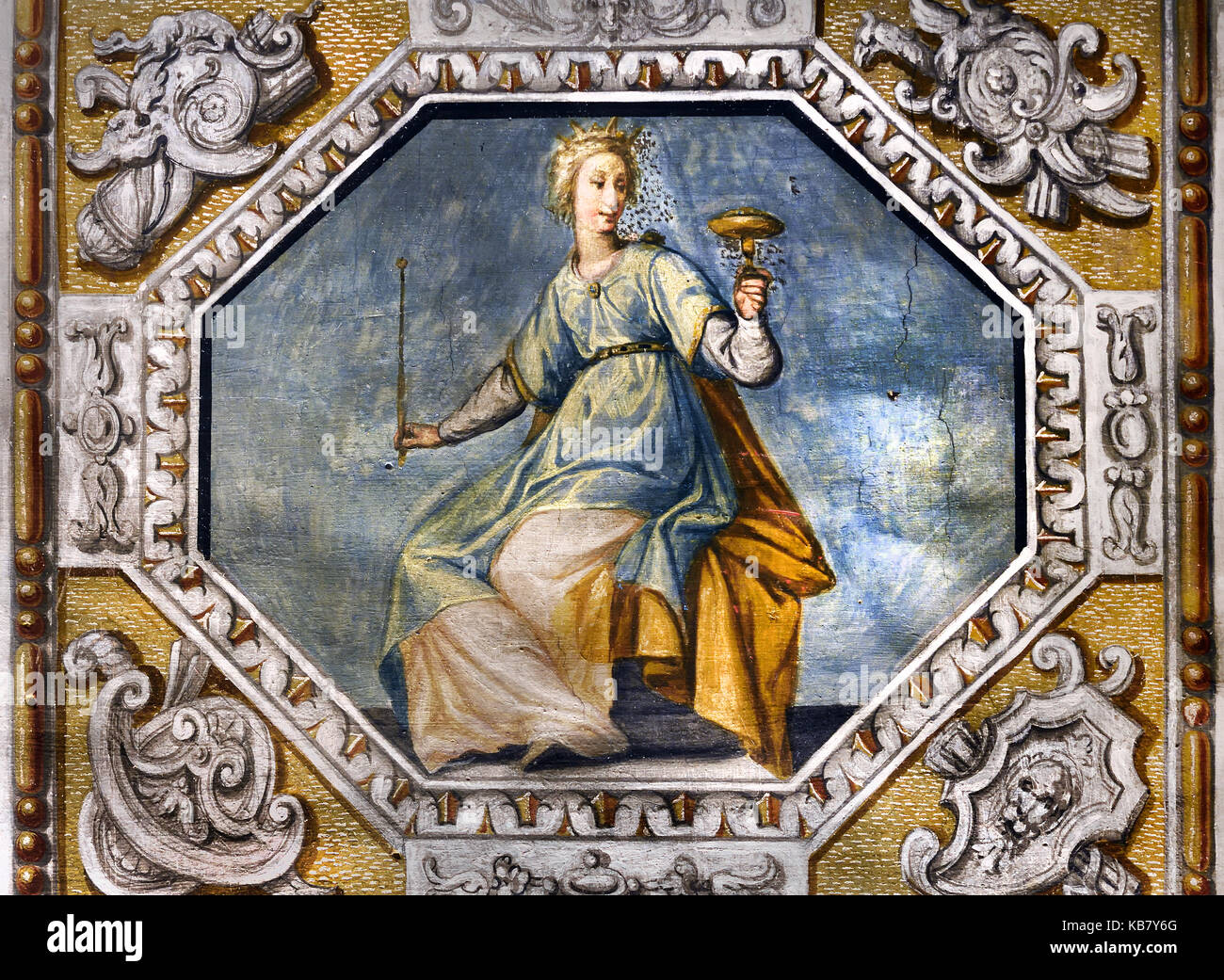 Ceiling and wall paintings in The Palazzo Pitti - The Pitti Palace 1458 ...