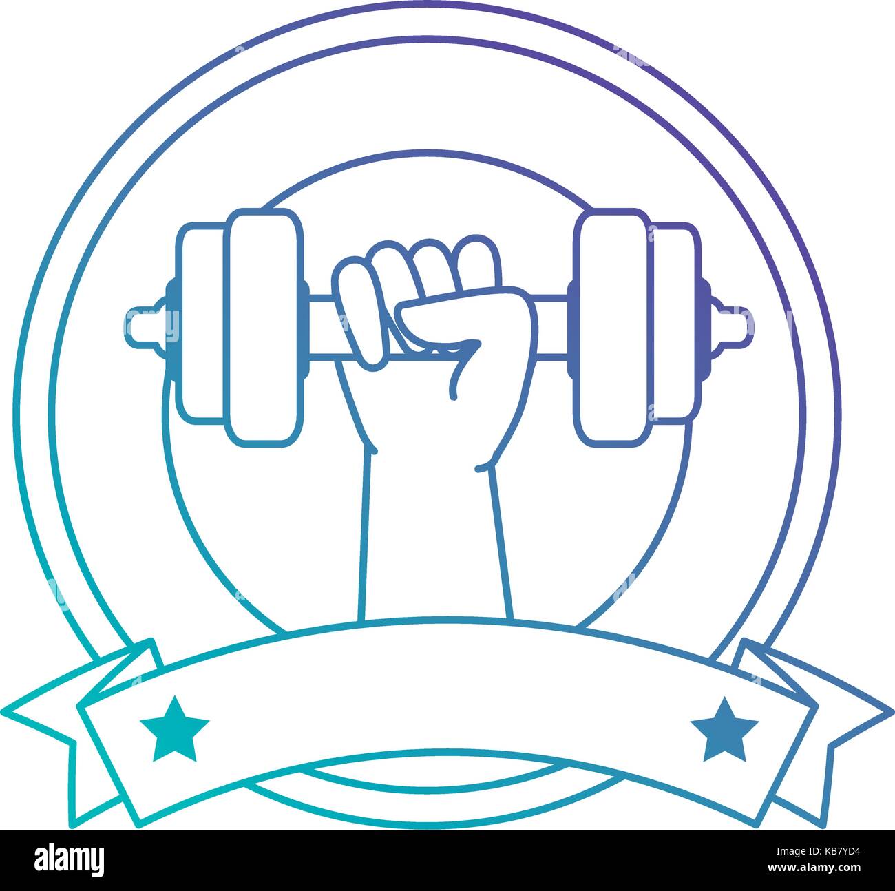 hand human with weight lifting isolated icon vector illustration design ...