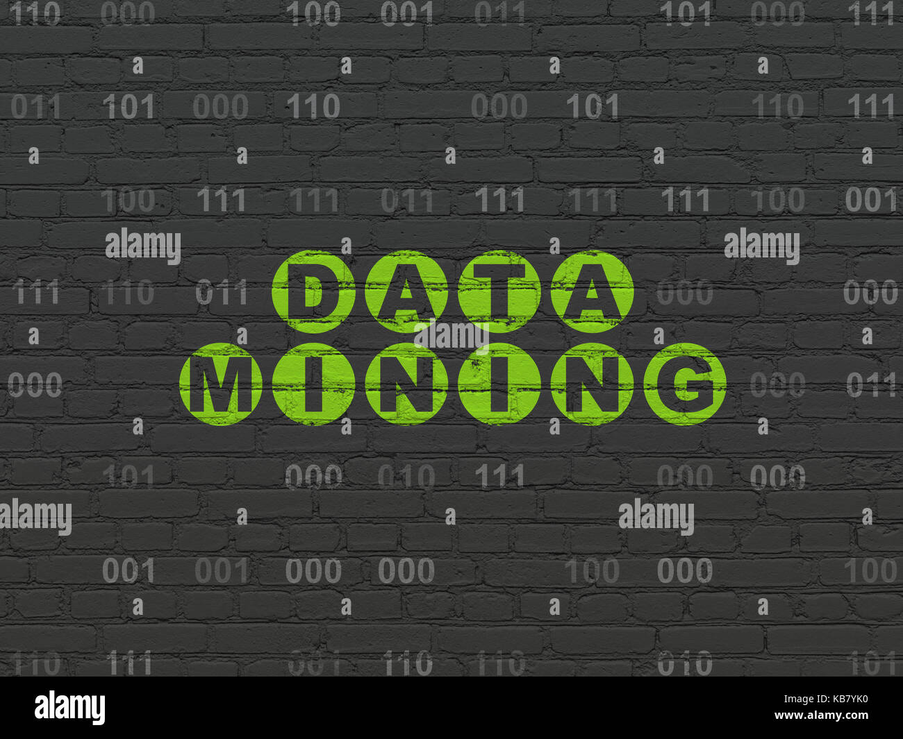 Information concept: Data Mining on wall background Stock Photo - Alamy