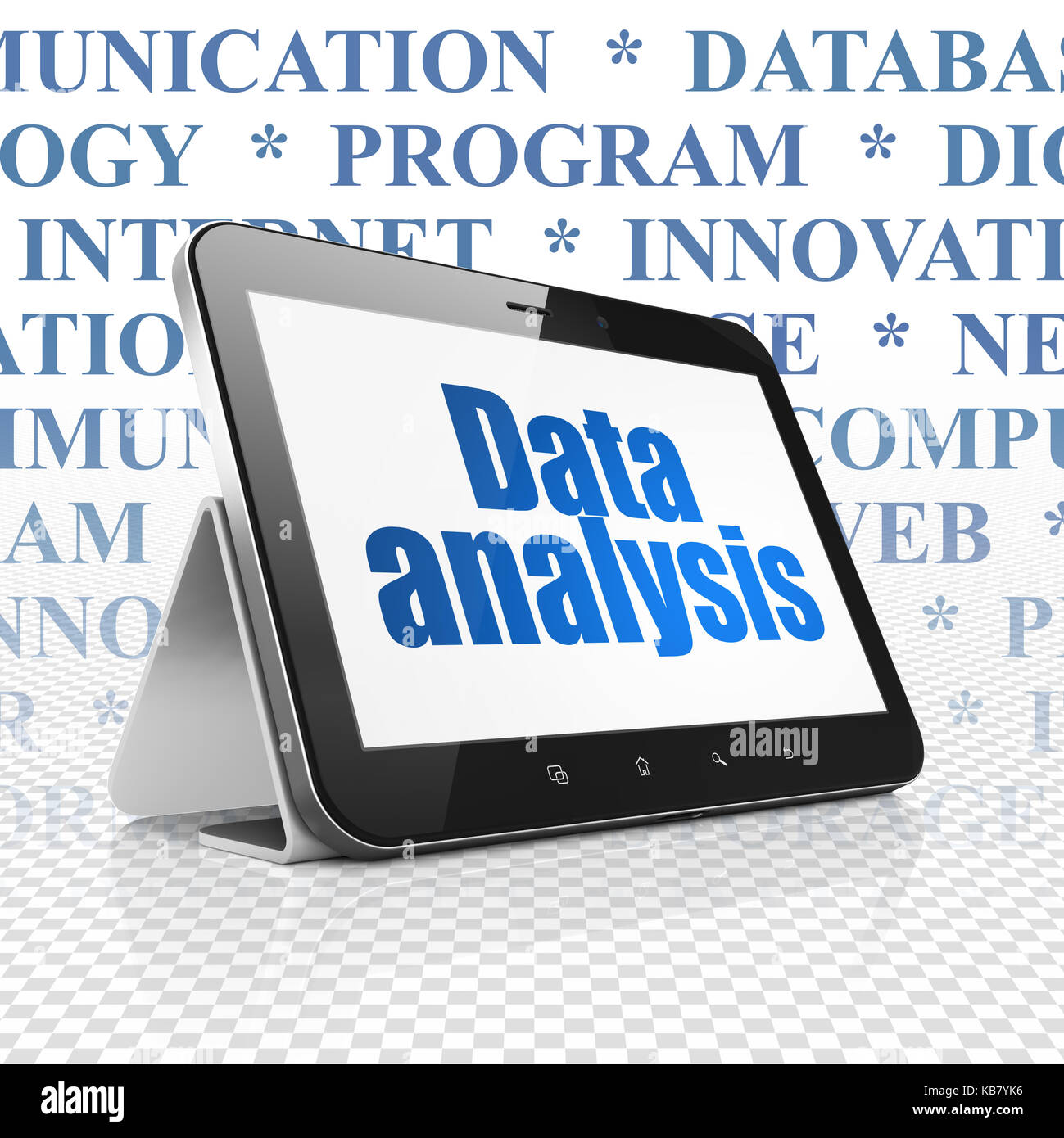 Data concept: Tablet Computer with Data Analysis on display Stock Photo ...