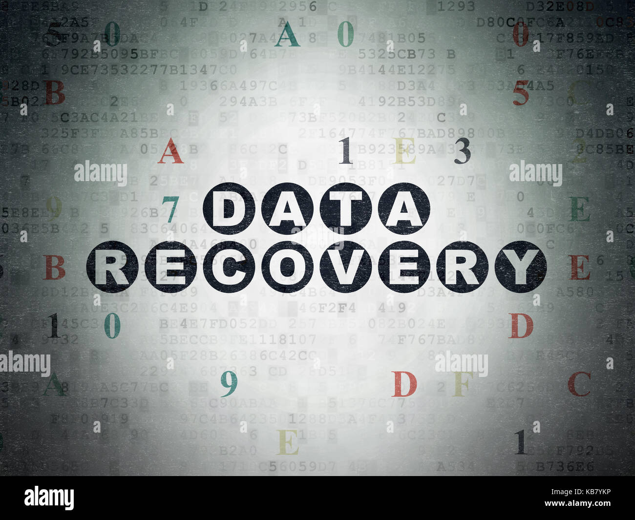 Data concept: Data Recovery on Digital Data Paper background Stock ...