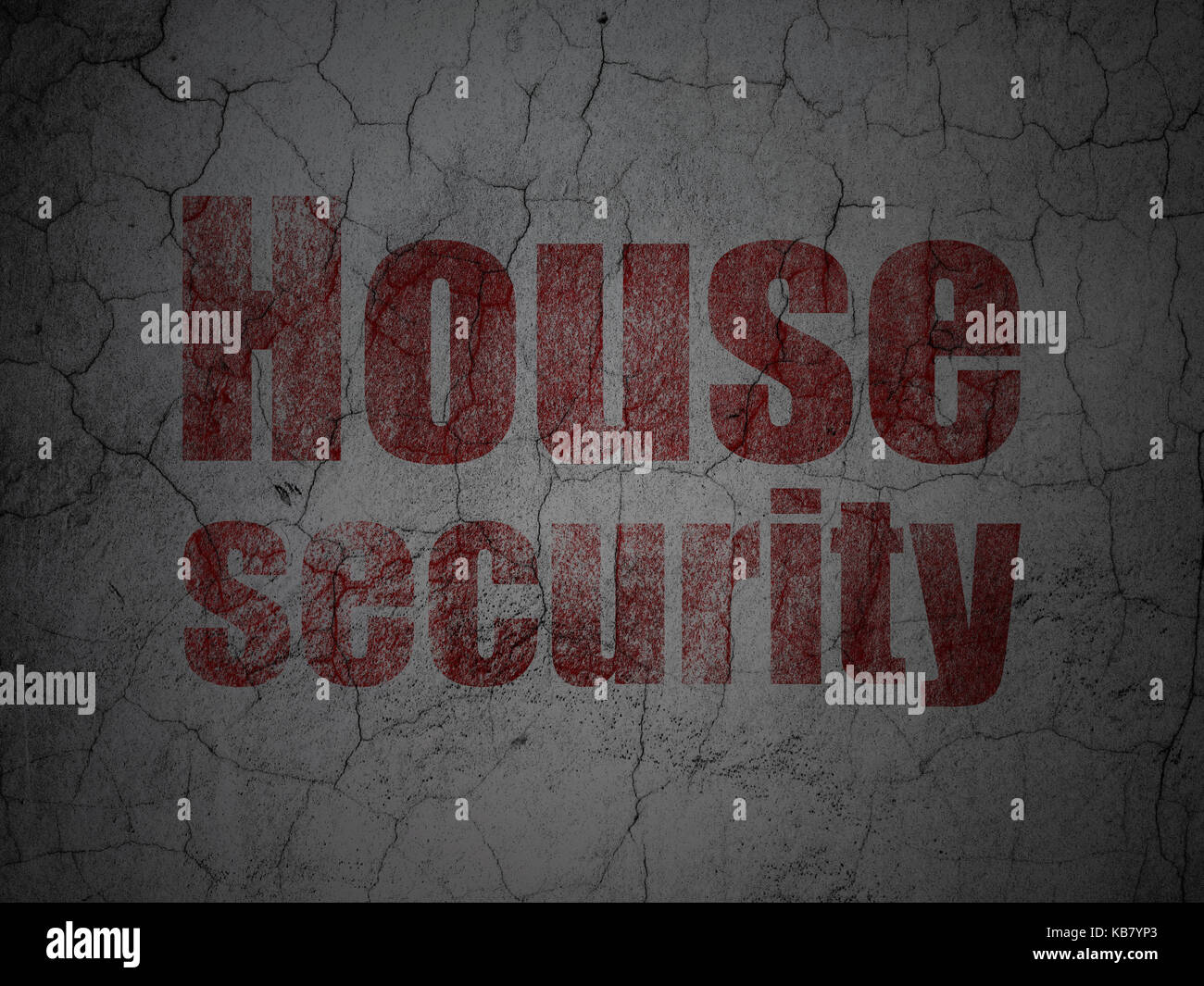 Security concept: House Security on grunge wall background Stock Photo ...
