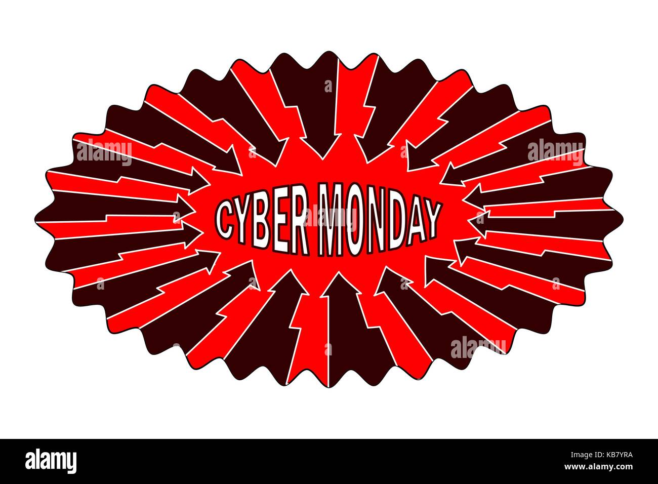 Cyber monday sticker big Cut Out Stock Images & Pictures - Alamy