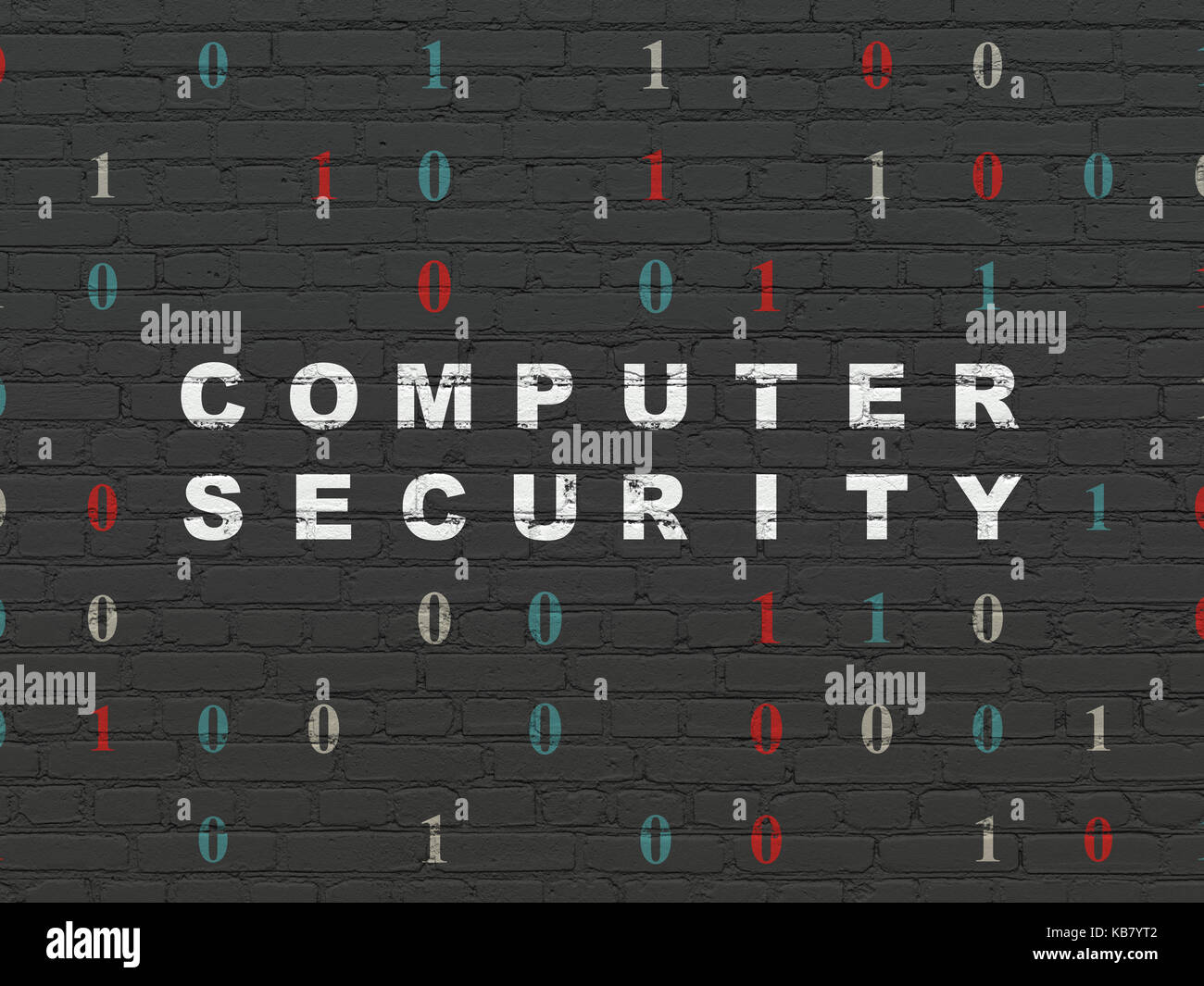 Privacy concept: Computer Security on wall background Stock Photo - Alamy